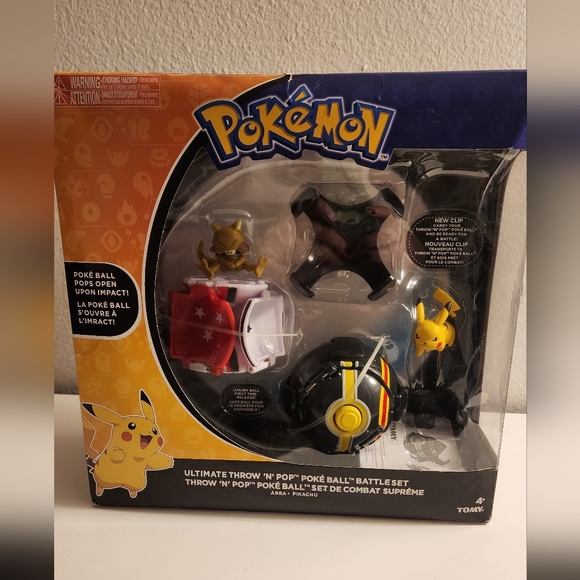 Toys | Pokemon Pikachu Pokeball Ultimate Throw N Pop Poke Ball Battle ...